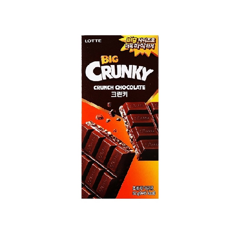 LOTTE. Big crunky crunch chocolate большой хрустящий шоколад "Кранки ...